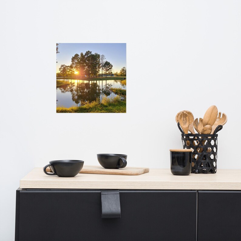 Golden Hour Pond Reflection - Poster Photo Print - Sep 8, 2024 - 6:53 ...