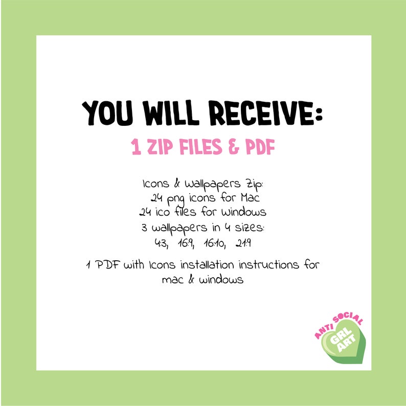 Y2K Desktop Icon and Wallpaper Set Blocked Theme for Windows and Mac - Etsy