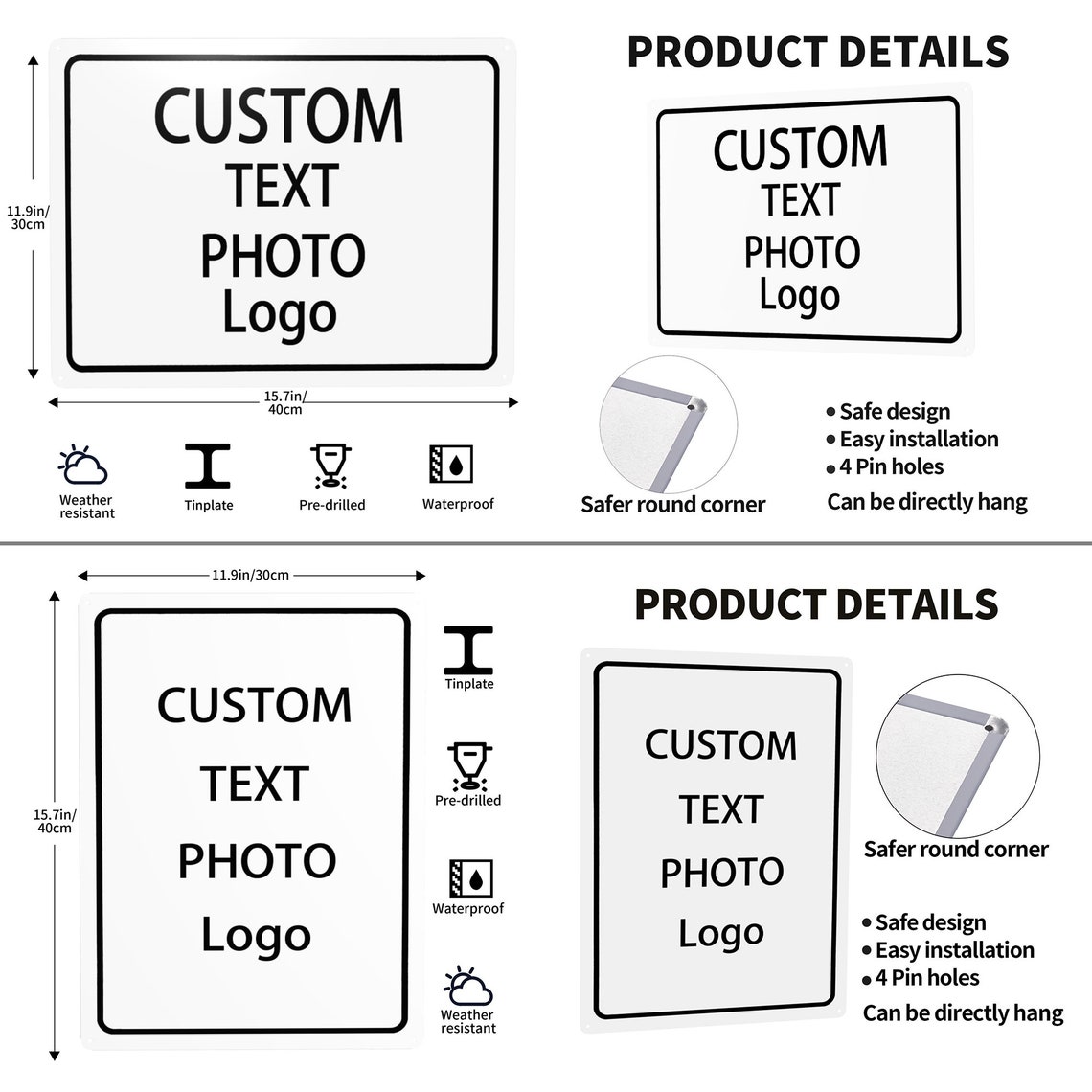 Custom Text Signs Metal Signs Warning Signs Street Signs Pet Signs Yard ...