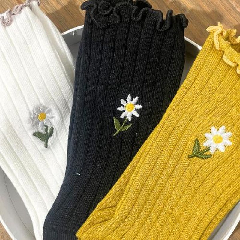 Embroidered Socks - Etsy