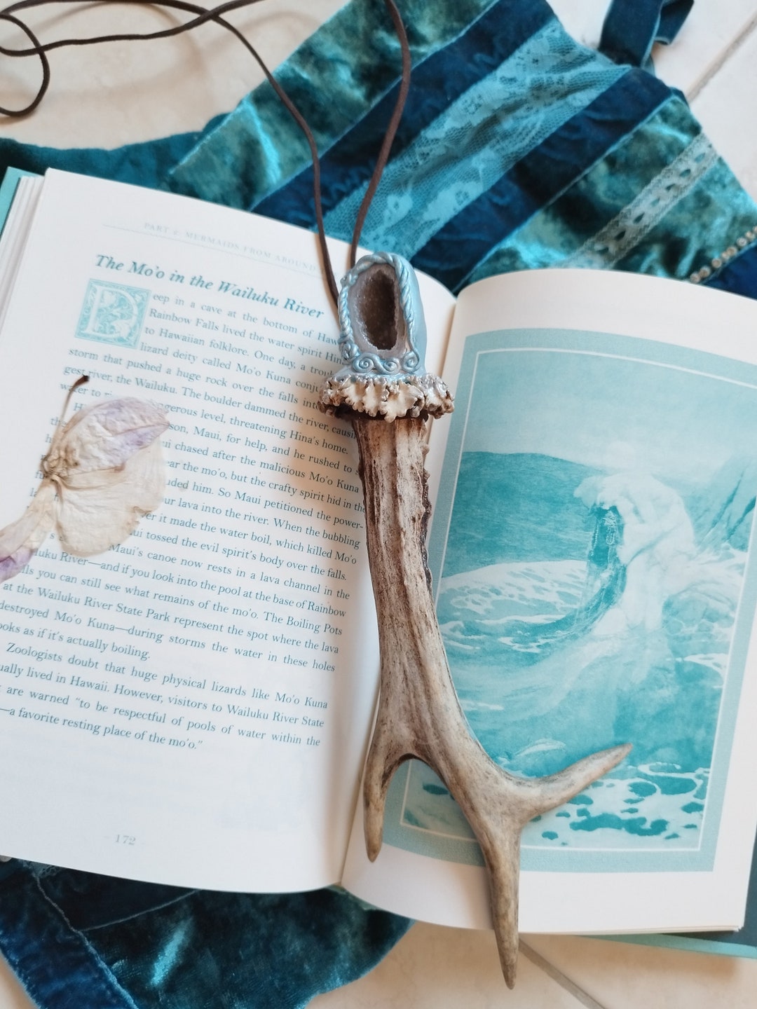 Deer Horn, Sea Inspiration, Mermaid, Sea Star, Real Horn, Agathe Raw ...