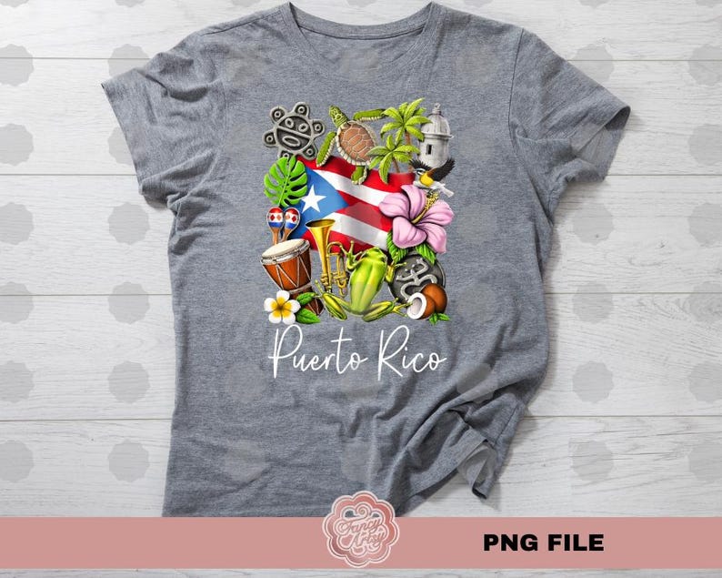 Beautiful Puerto Rico Taino Collage Art - Full-color PNG File - Etsy