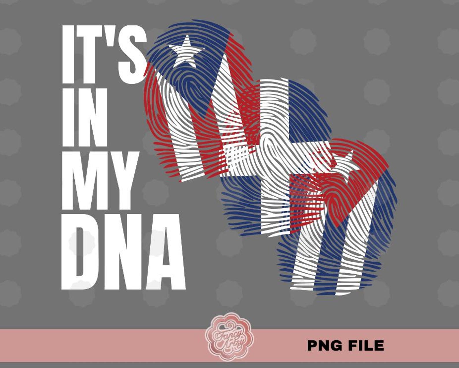 It’s in My DNA - PNG File With Puerto Rican, Dominican Republic and ...