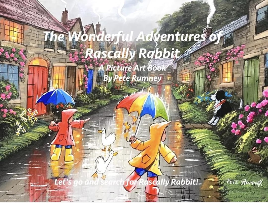 Rascally Rabbit Art Book: Signed Picture Book With Magnifying Glass - Etsy