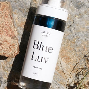 Blue Luv Body Oil Sensitive Skin Essential Oils Natural Skincare Eczema ...