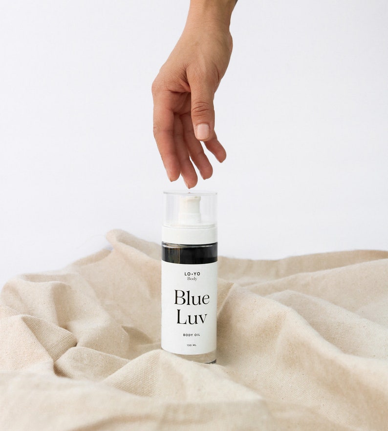 Blue Luv Body Oil Sensitive Skin Essential Oils Natural Skincare Eczema ...