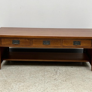 Mission Crofter Style 6 Drawer Coffee Table - Michael Cherry Stain - Etsy