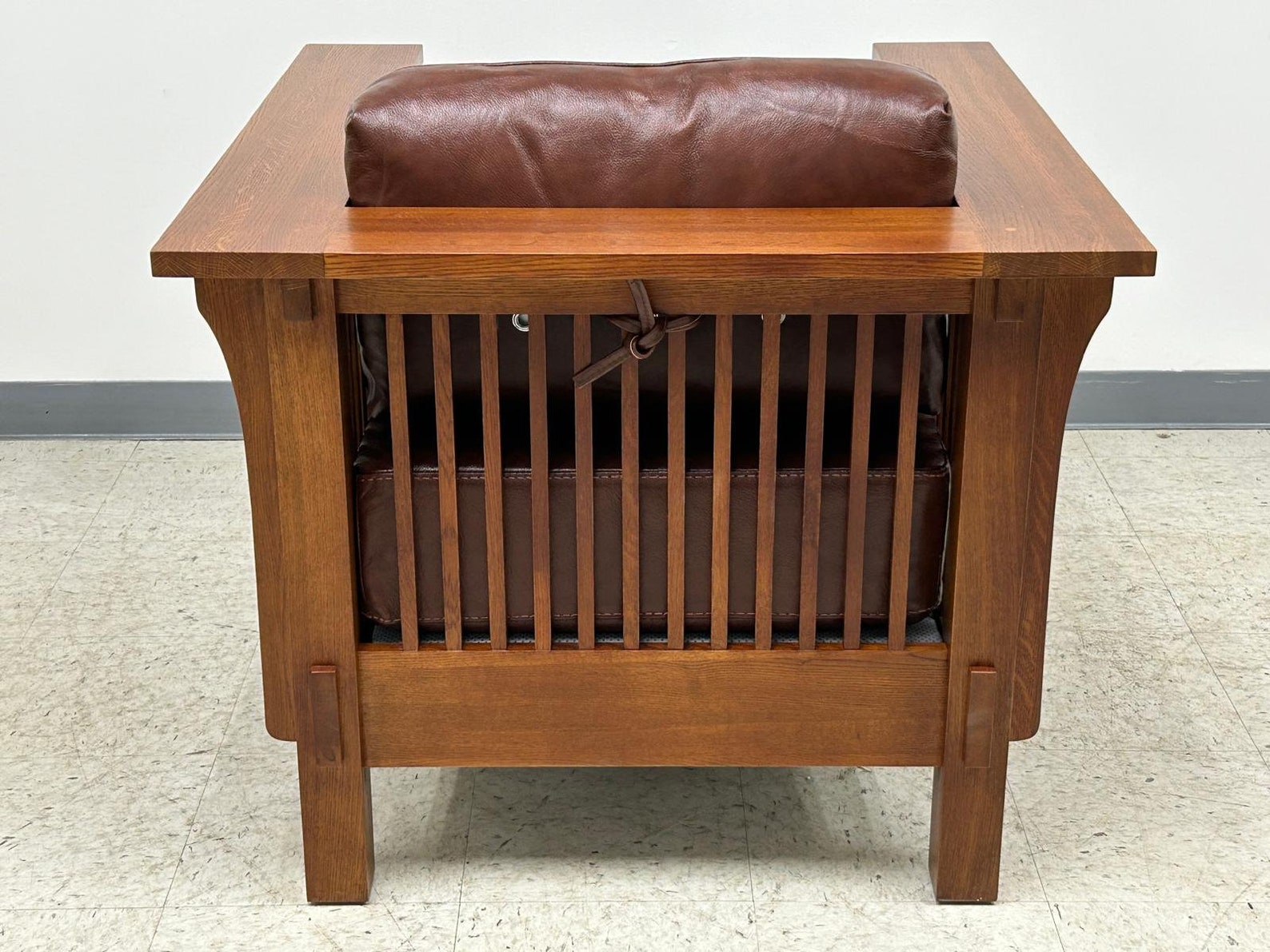 Craftsman Crofter Mission Style Arm Chair Chestnut Leather - Etsy