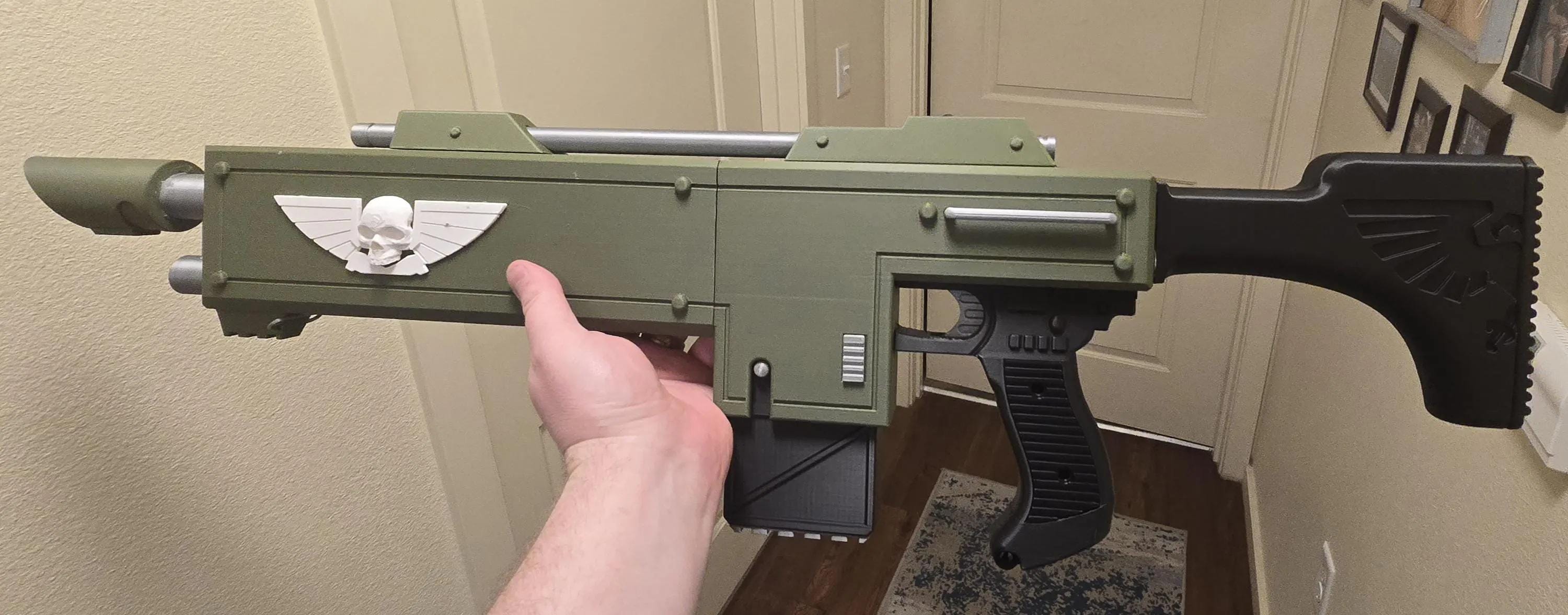 40K Imperial M36 Lasgun 3d Printed Prop - Etsy
