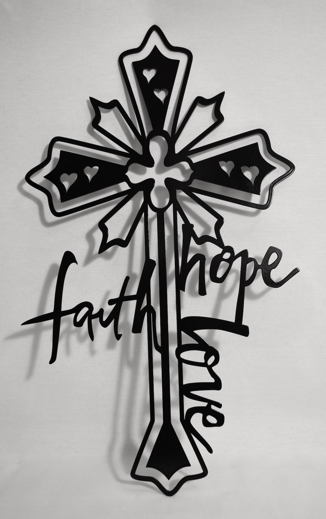 Inspirational Metal Cross - Etsy