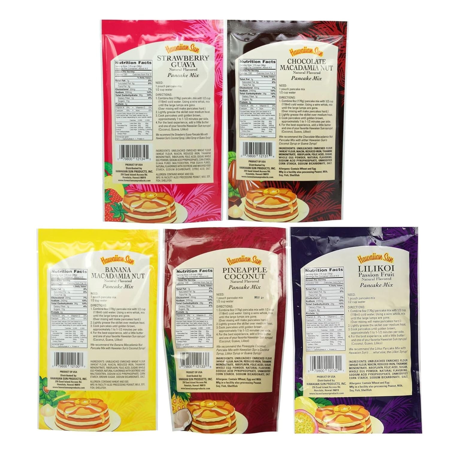 Hawaii Gift Set / Hawaiian Sun Pancake Mix / Hawaii Favorites / Made in ...
