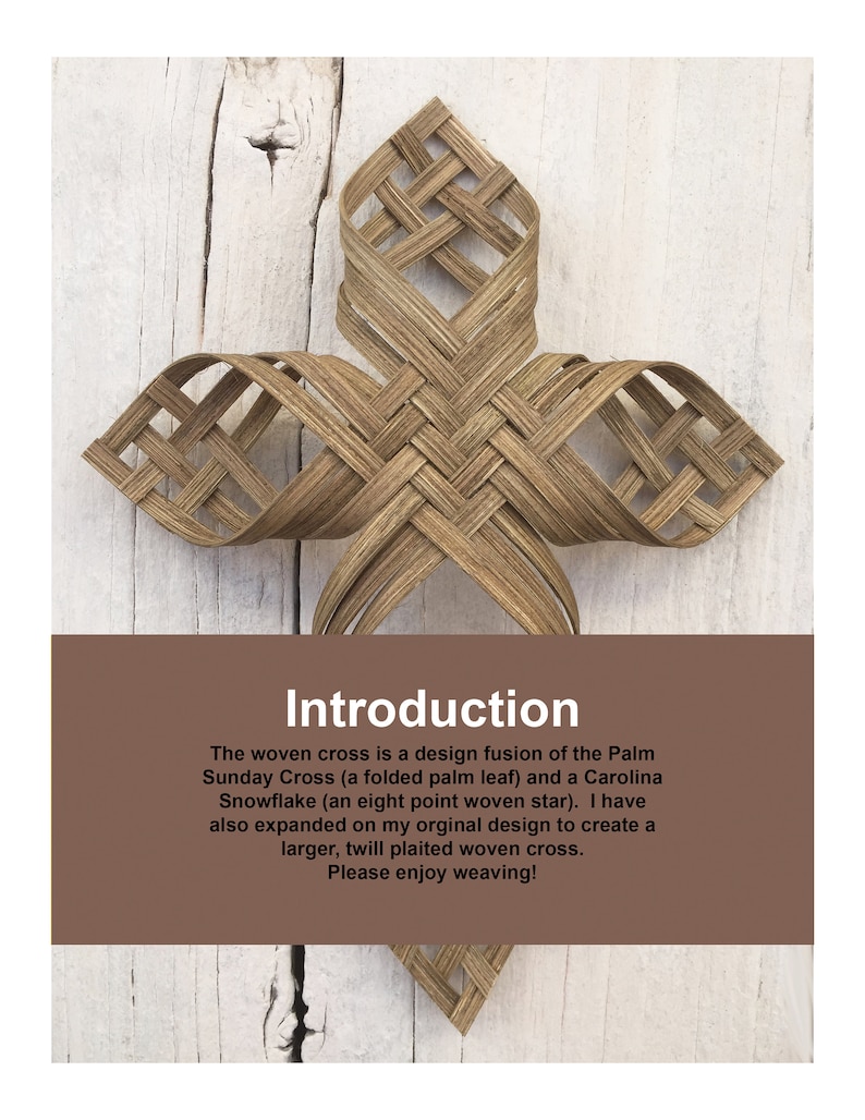 Woven Crosses PDF Double Sided Digital Instructions Directions Tutorial ...