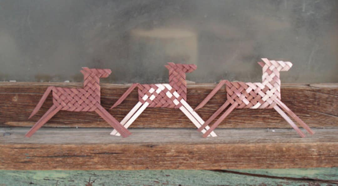 Woven Horse (and Reindeer) Ornament PDF Digital Instructions Directions ...