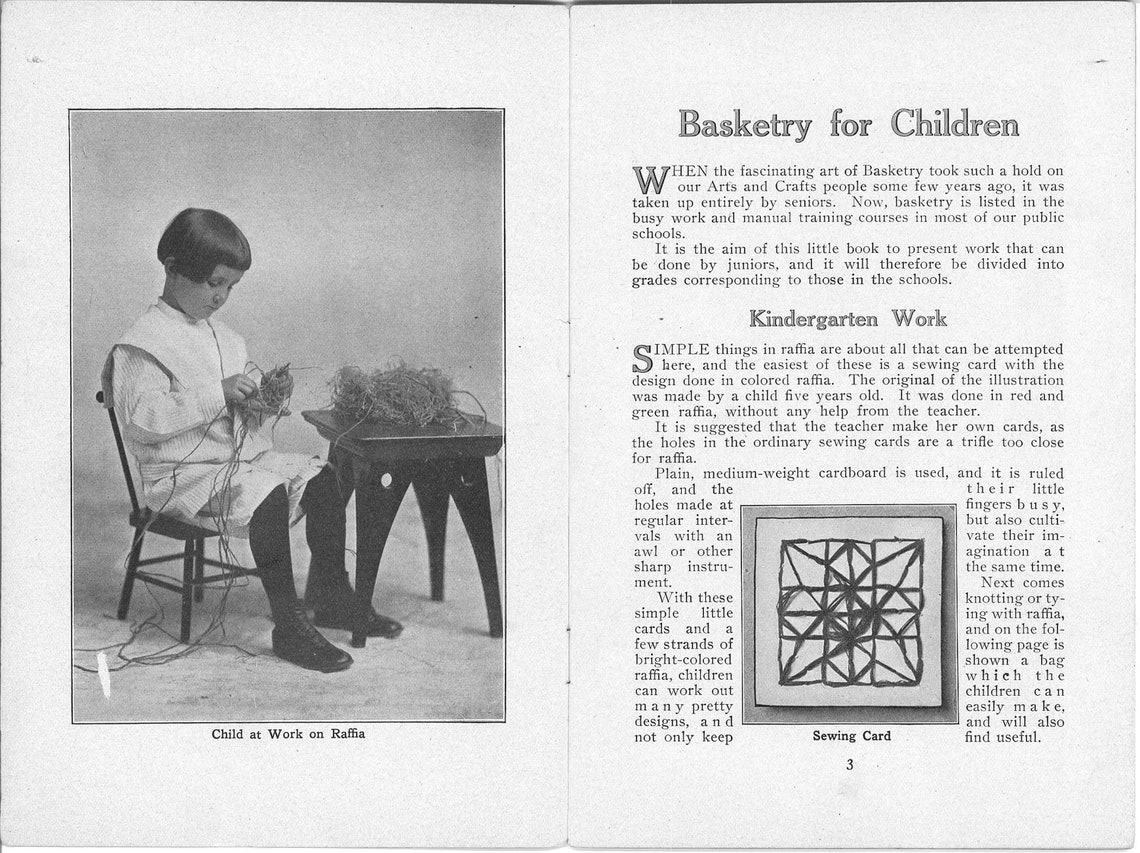 Ebook Basket Projects for Children PDF Digital Instructions Directions ...