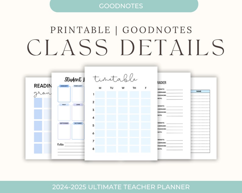 Ultimate 2024-2025 Digital Teacher Planner 24 Months Editable ...