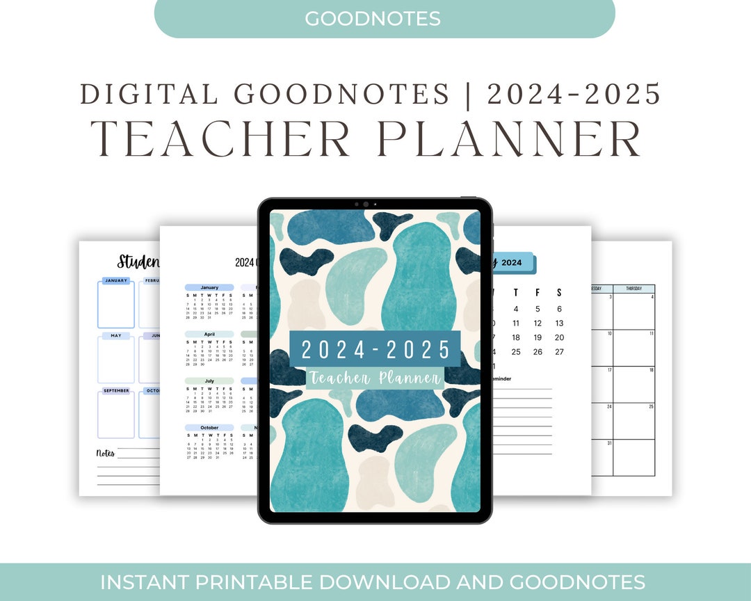 Ultimate 2024-2025 Digital Teacher Planner 24 Months Editable ...