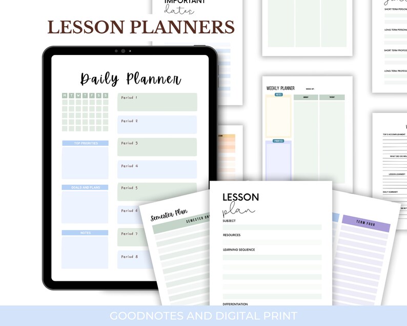 Ultimate 2024-2025 Digital Teacher Planner 24 Months Editable ...