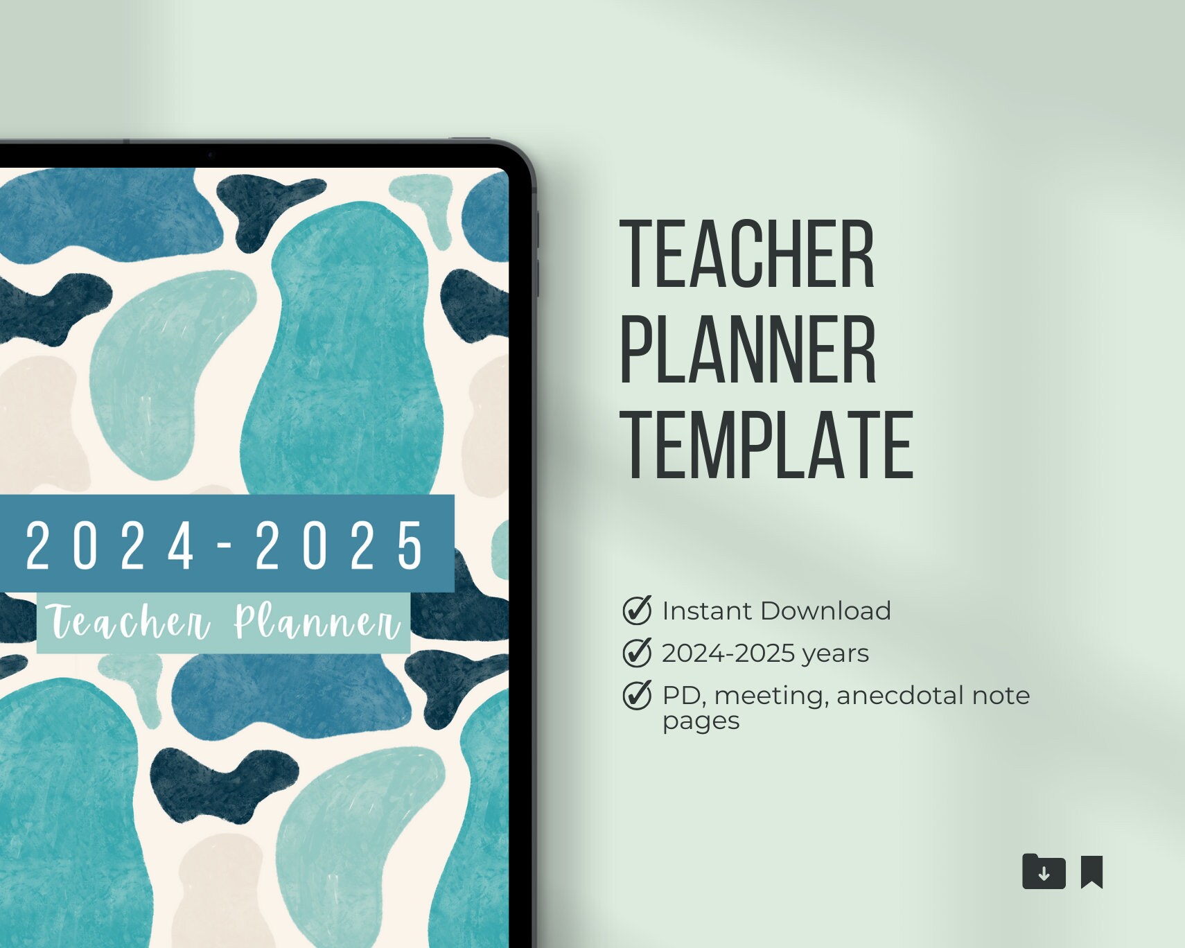 Ultimate 2024-2025 Digital Teacher Planner 24 Months Editable ...