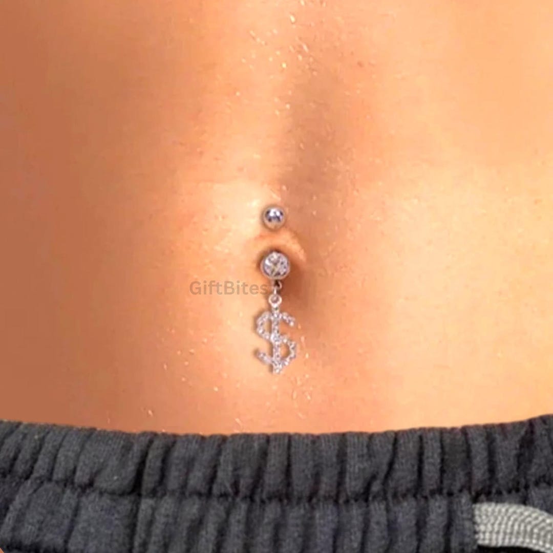 Navel Ring Dangle Body Belly Belly Button Piercing Belly Button Ring ...