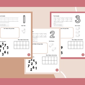 Preschool Number Activities - Pre-k Worksheets - Printable Kindergarten ...