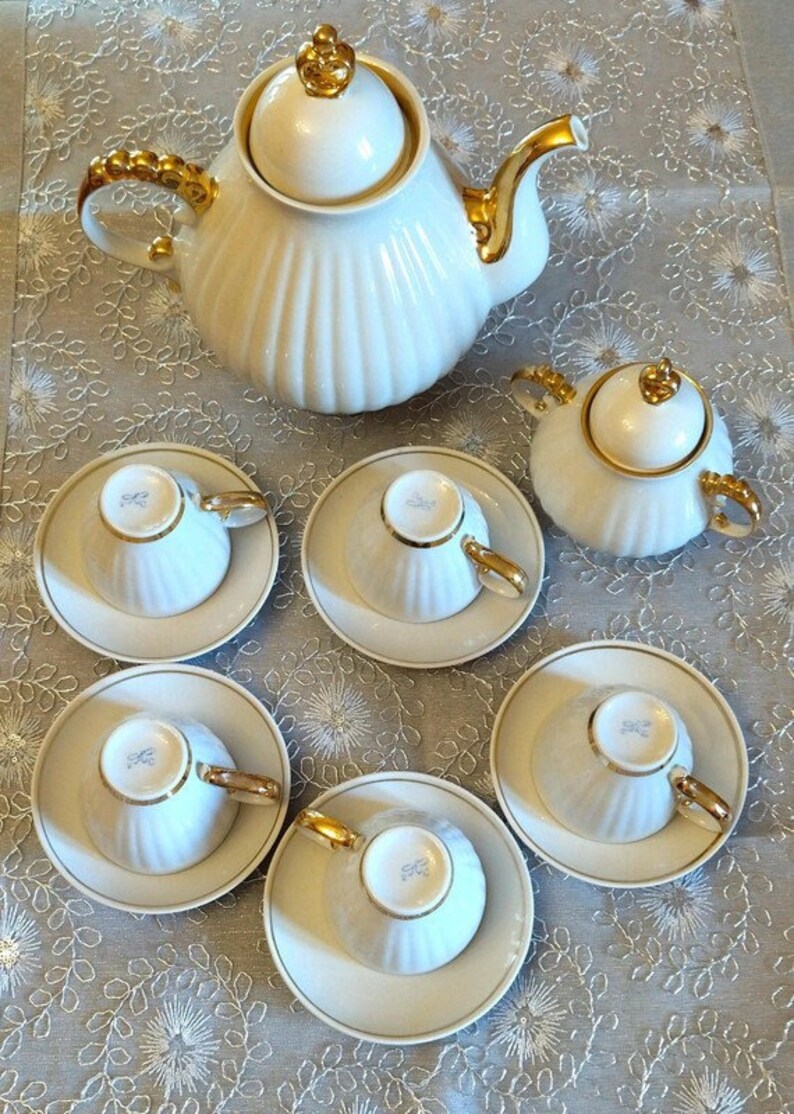 Polish-ukrainian Porcelain, a Tea Set. - Etsy