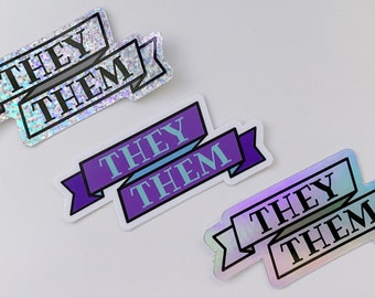 They Them Stickers - Etsy