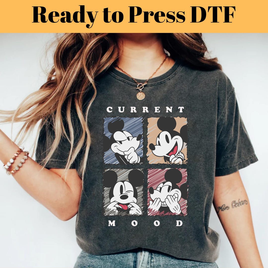 Disney Mickey Mouse DTF, Mickey Heat Transfer, Vacay Mode DTF, Family ...