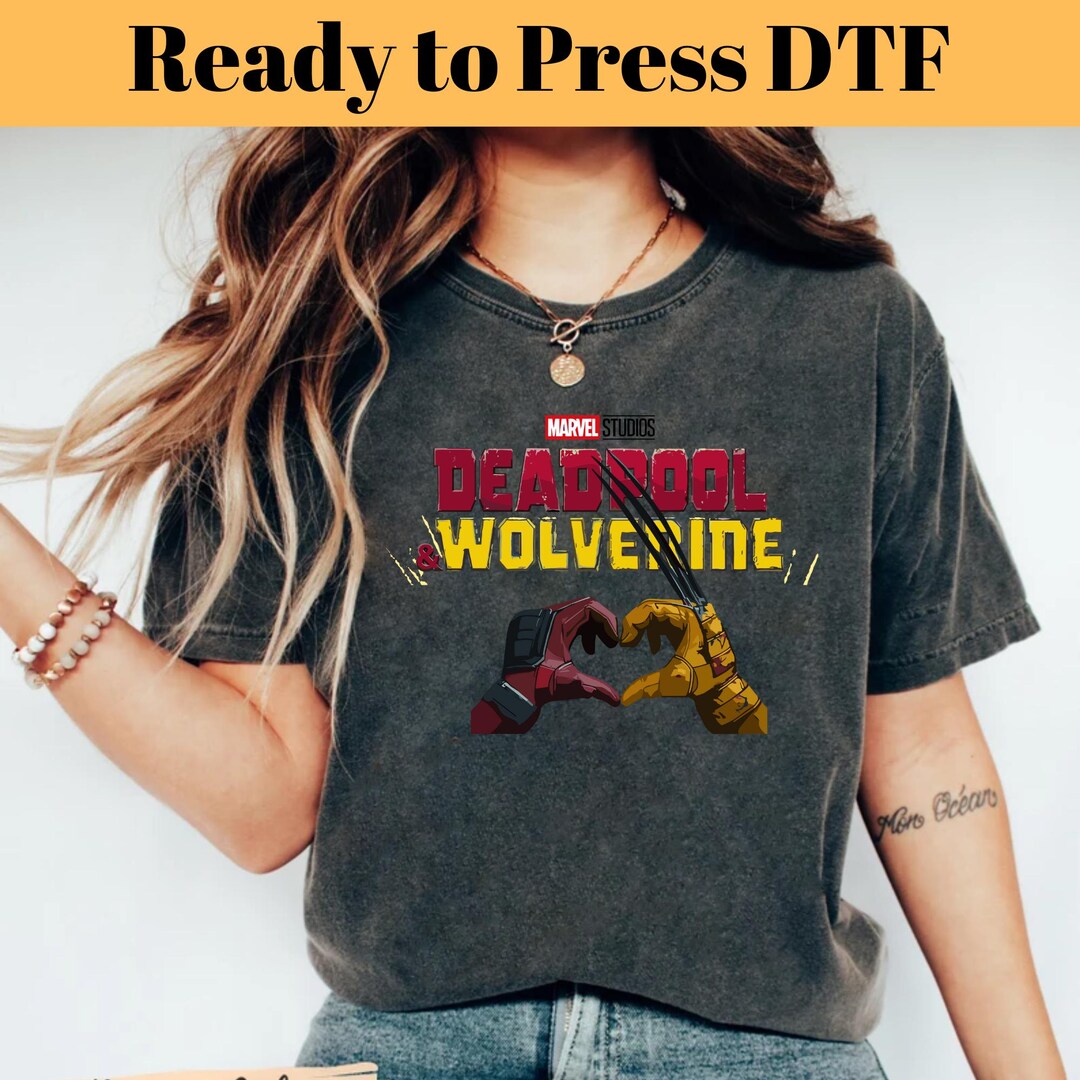 Deadpool and Wolverine DTF Transfer, Marvel Ready to Press, Best ...
