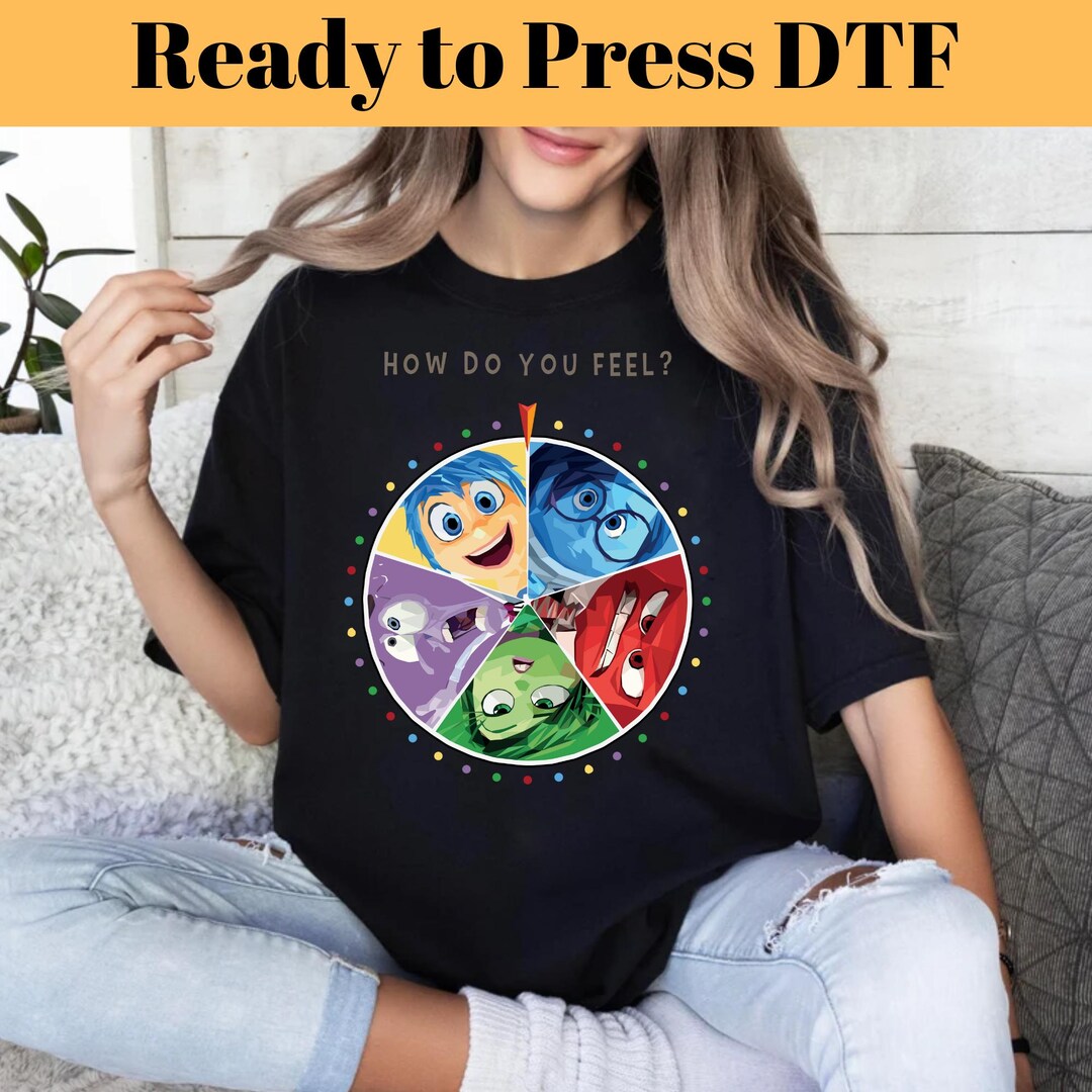 Disney Inside Out 2 DTF Transfer, How Do You Feel Ready to Press ...