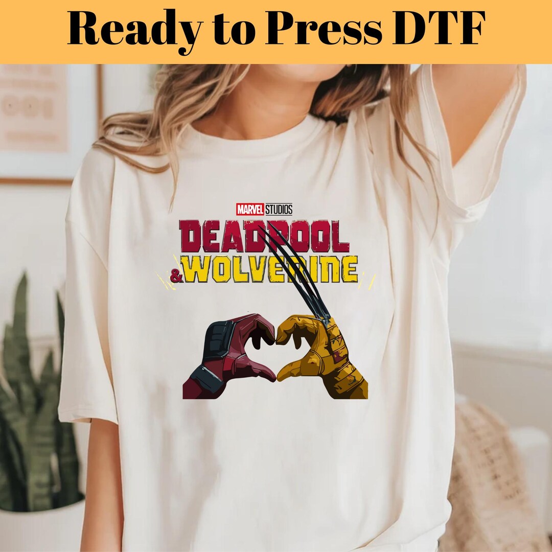 Deadpool and Wolverine DTF Transfer, Marvel Ready to Press, Best ...