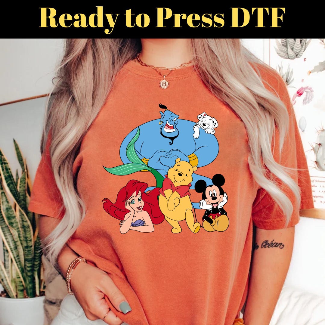 Disney Pixar Characters DTF Transfer, Disney Ready to Press ...