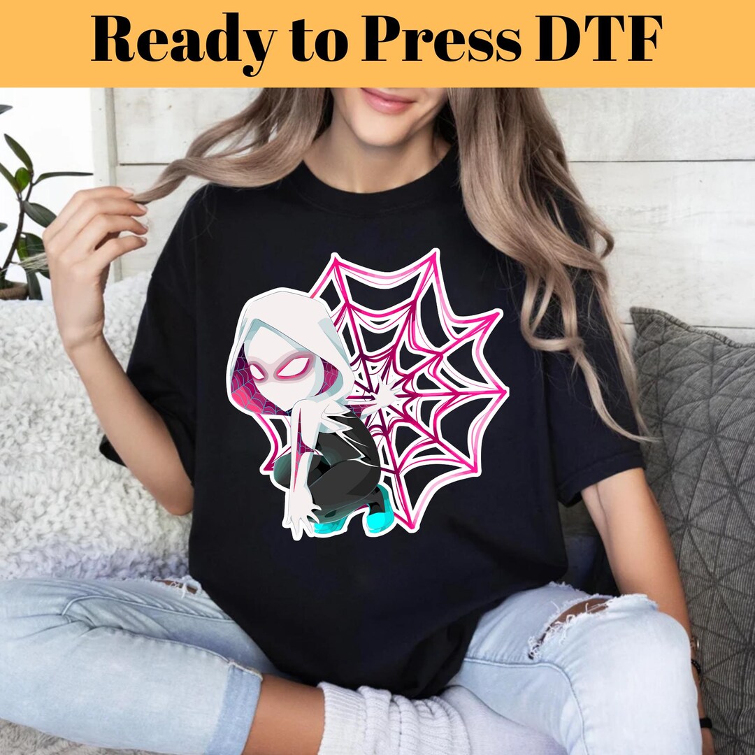 Marvel Spider Gwen DTF Transfer, Disney Ready to Press, Spider Woman ...