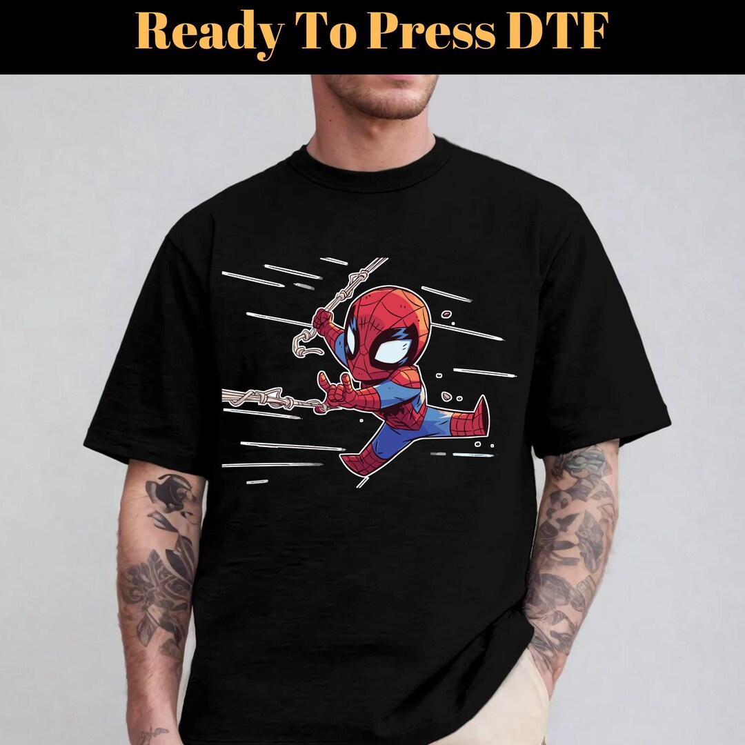 Cute Baby Spiderman DTF, Baby Spiderman Shirt, Spidey Super Hero DTF ...