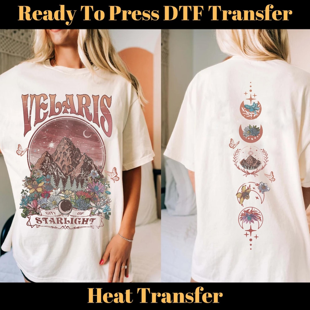 Velaris City of Starlight DTF Transfer, the Night Court DTF, Court of ...