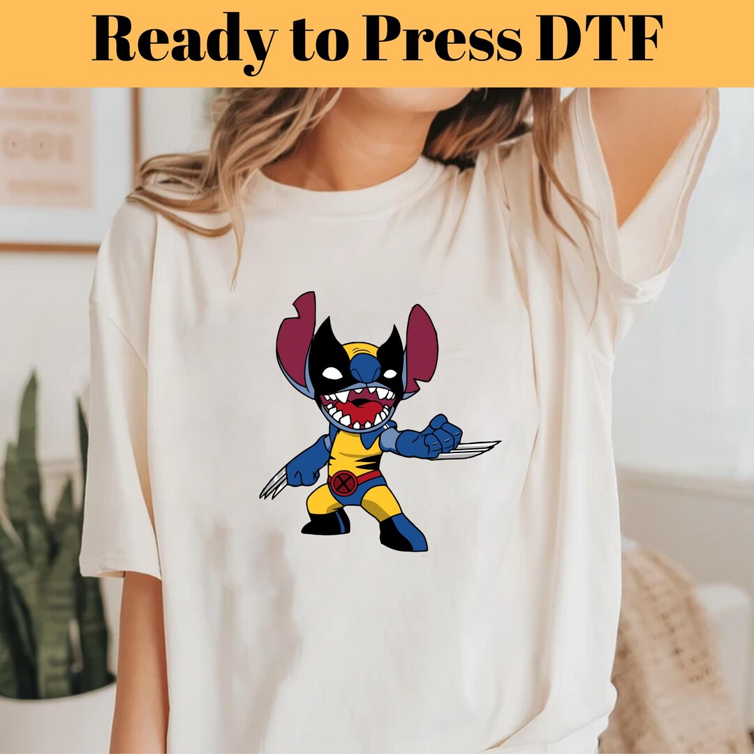 Wolverine Stitch DTF, Stitch Ready to Press, Disney Heat Transfer ...