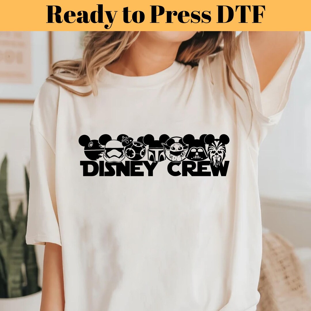 Star Wars Crew DTF, Star Wars Squad Dtf, Baby Yoda Transfer, Mickey ...