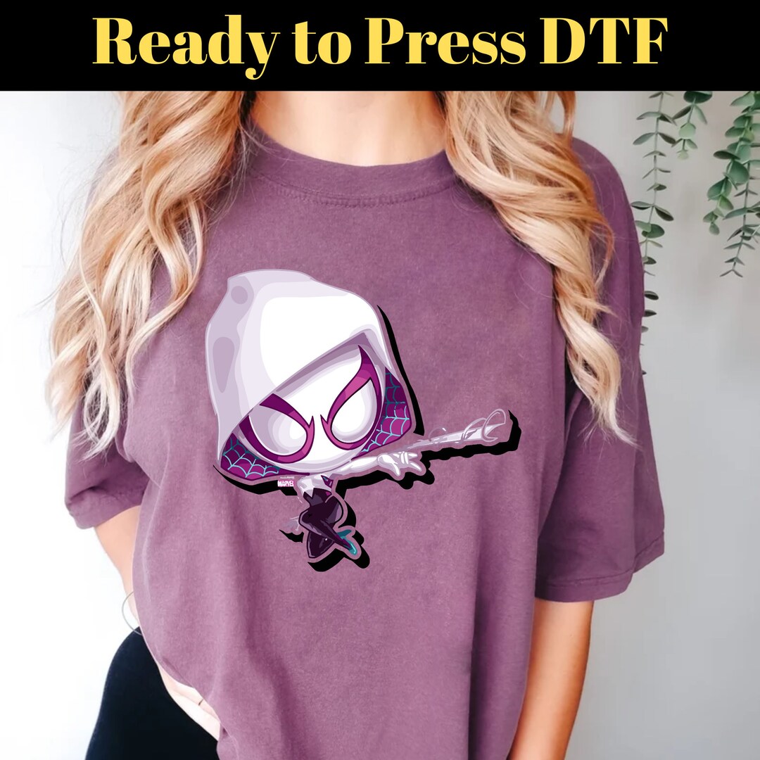Marvel Spider Gwen DTF Transfer, Disney Ready to Press, Spider Woman ...