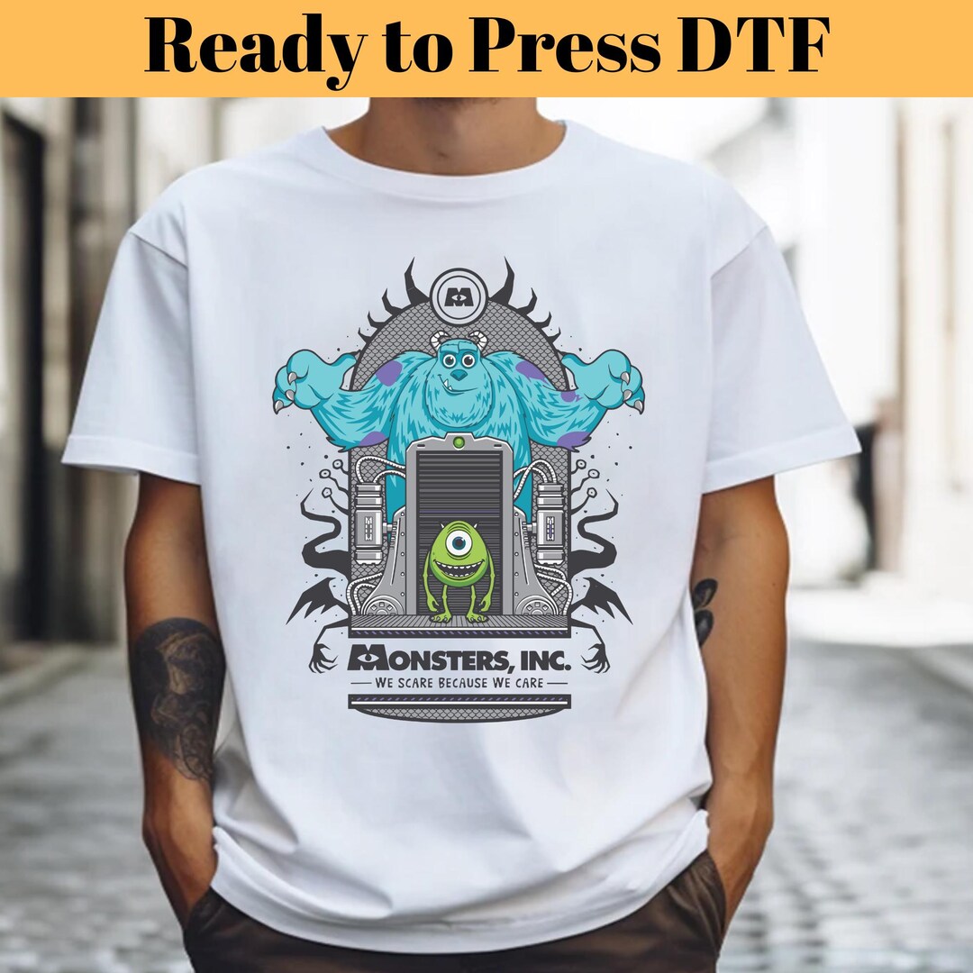 Disney Monsters DTF Transfer, Monsters Inc DTF, Disney Heat Transfer ...