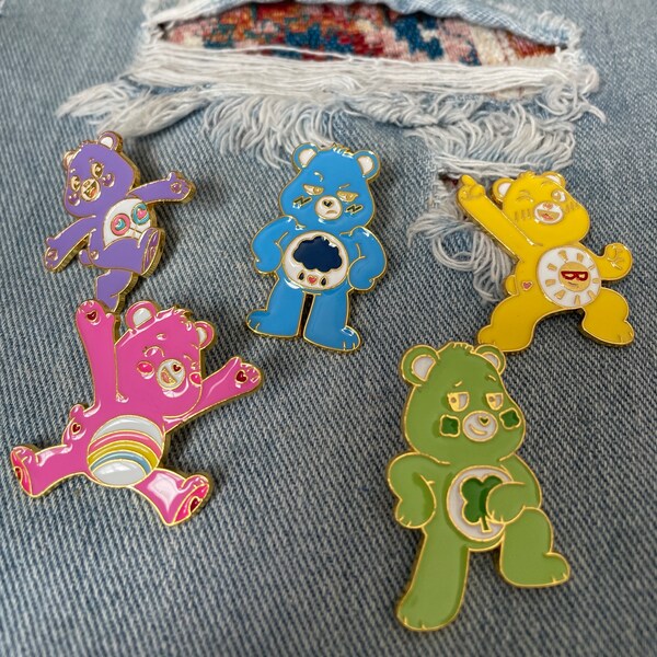 Care Bear Enamel Pins - Etsy