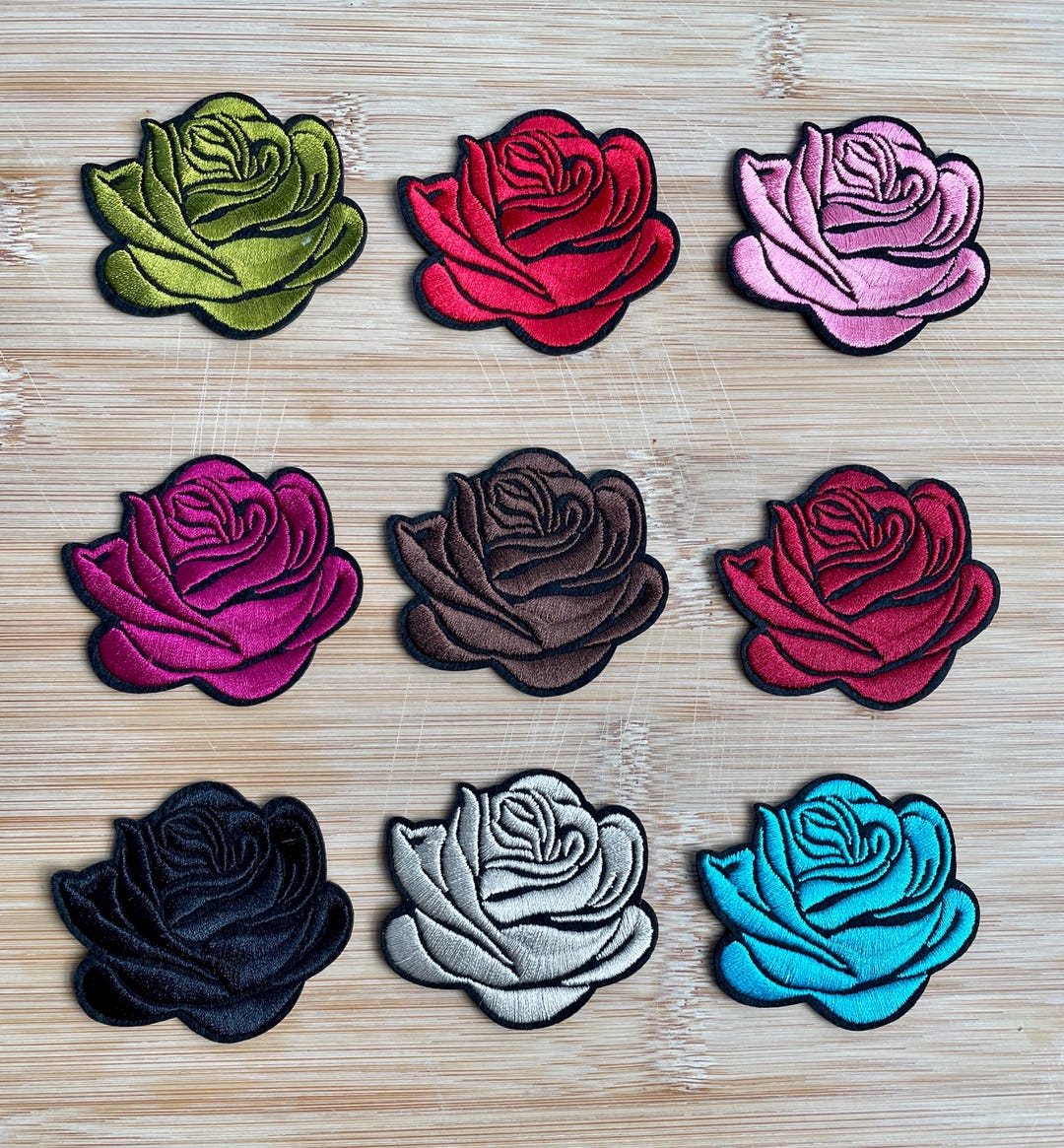 Blooming Rose Patches - Etsy