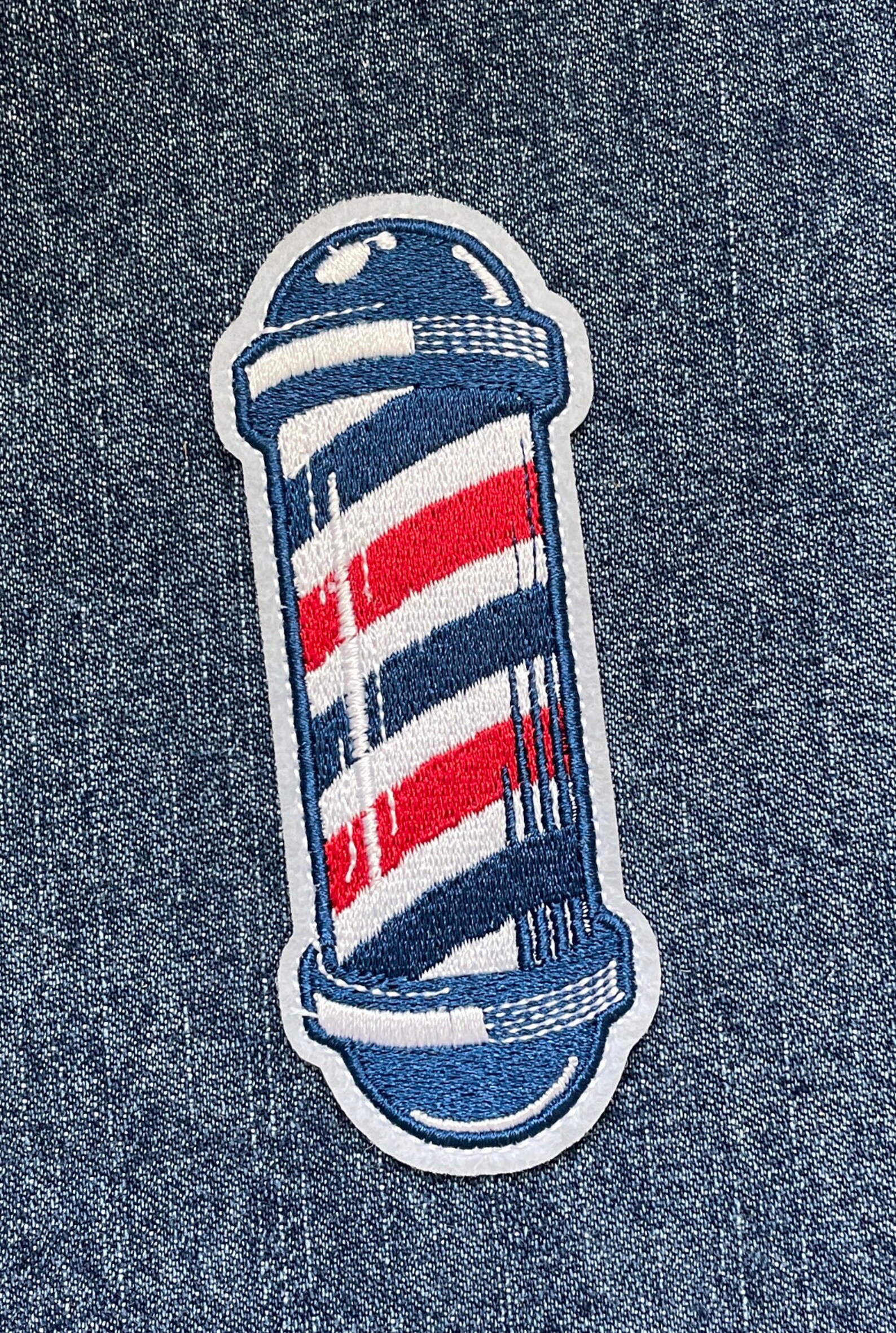 Barbers Swirl Patch - Etsy