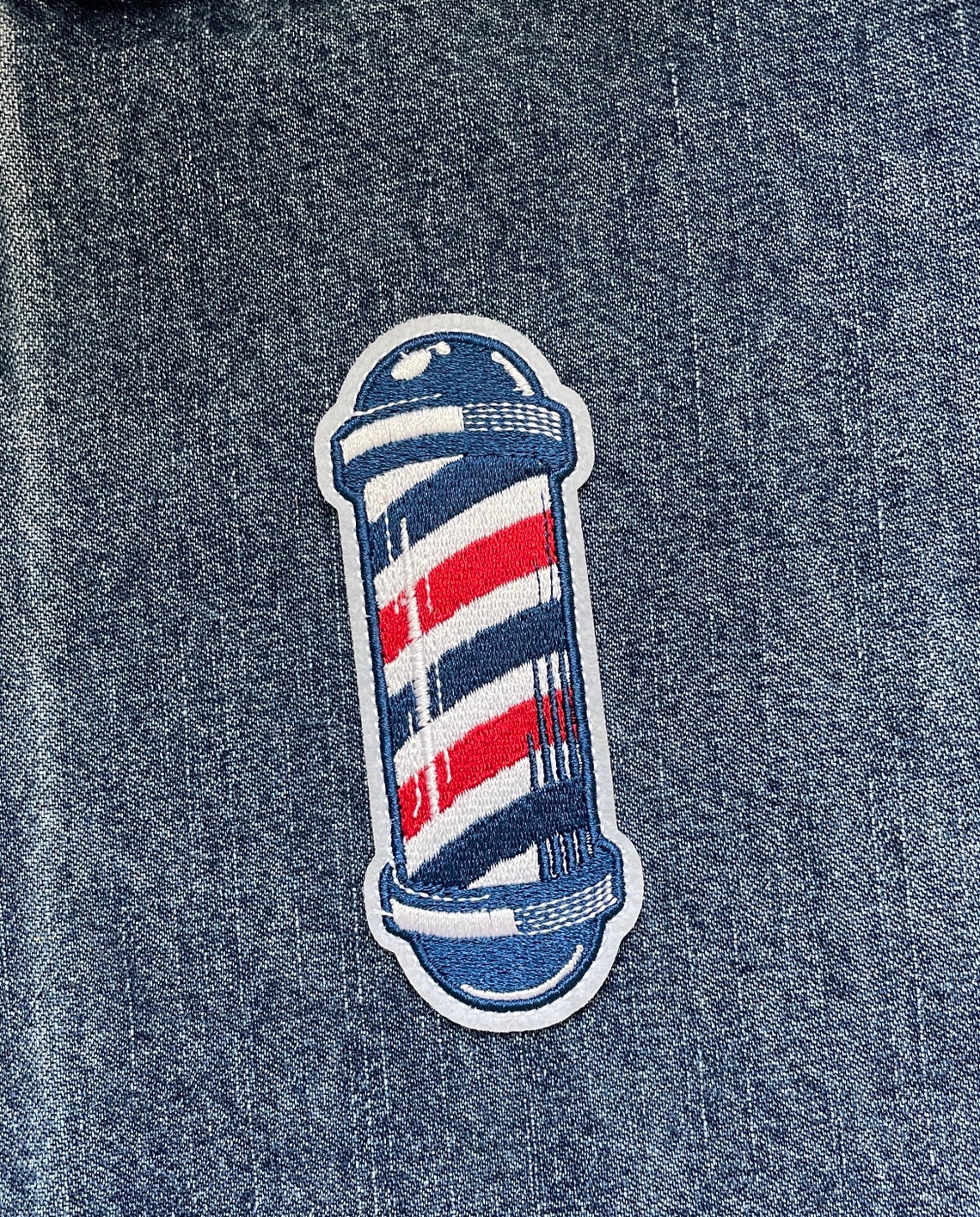 Barbers Swirl Patch - Etsy