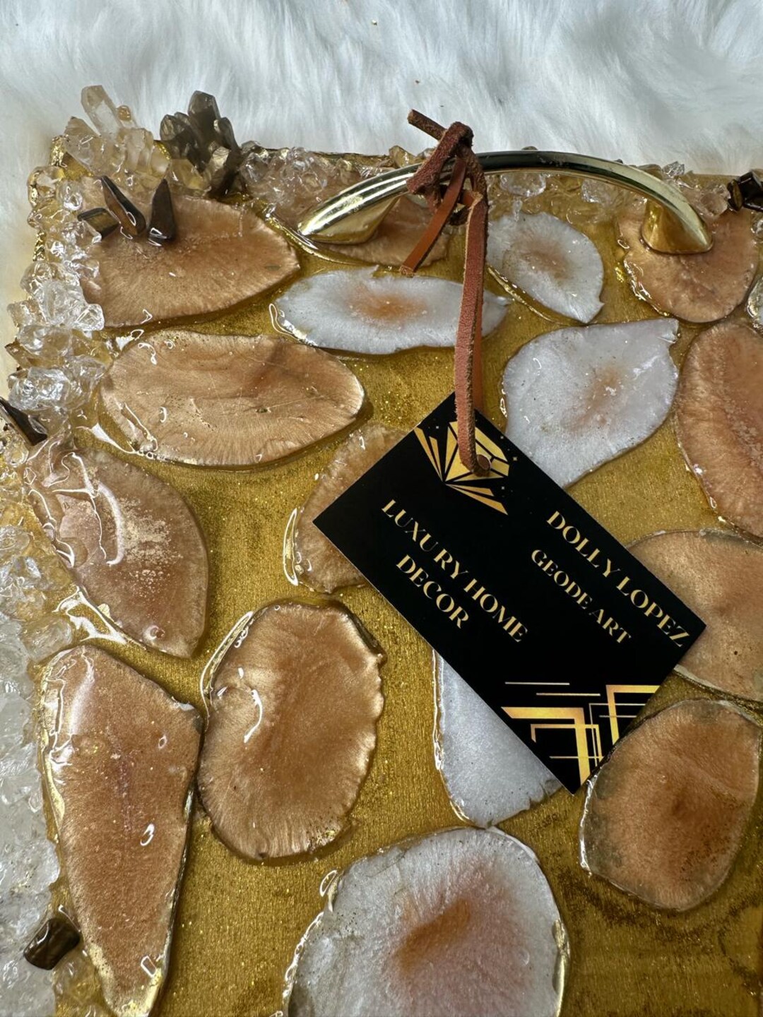 Crystal Tabet Dolly Lopez Art Geode Art Luxury Home Decor Dolly Lopez Art - Etsy