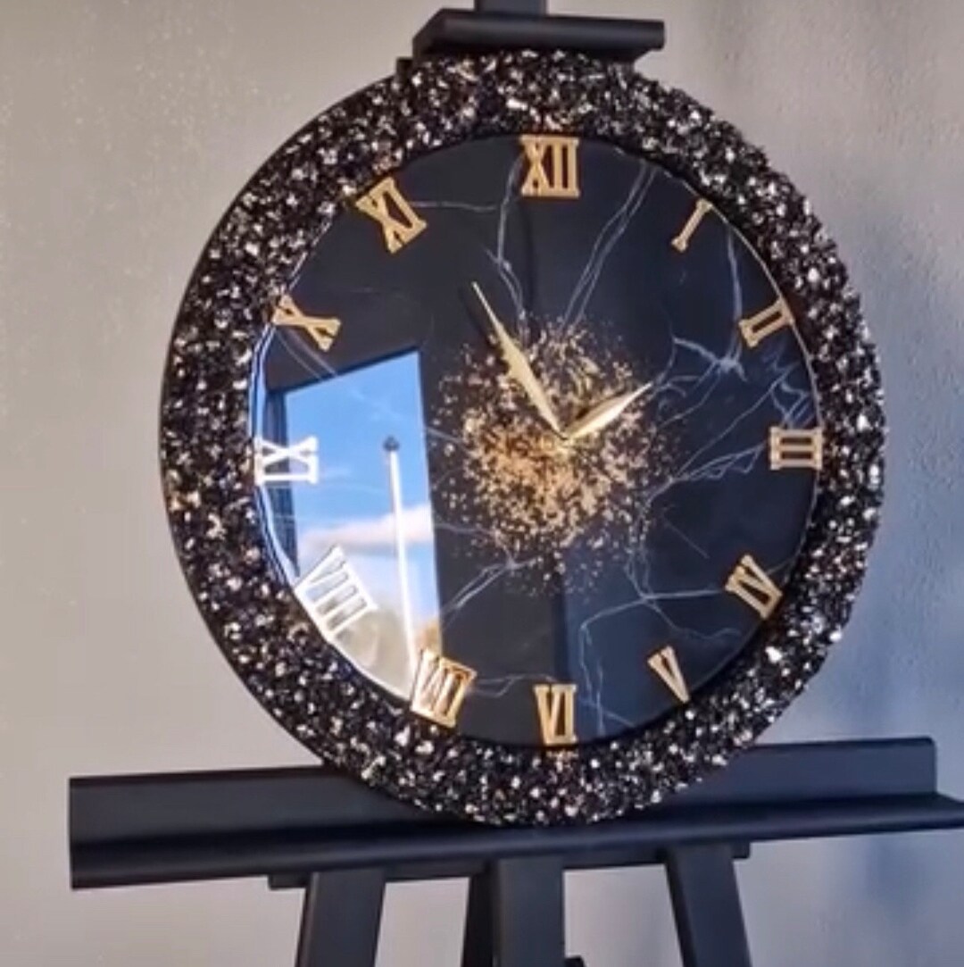 Fine art work Black Luxury Wall Watch Home Decor Wall Decor, Unique ...