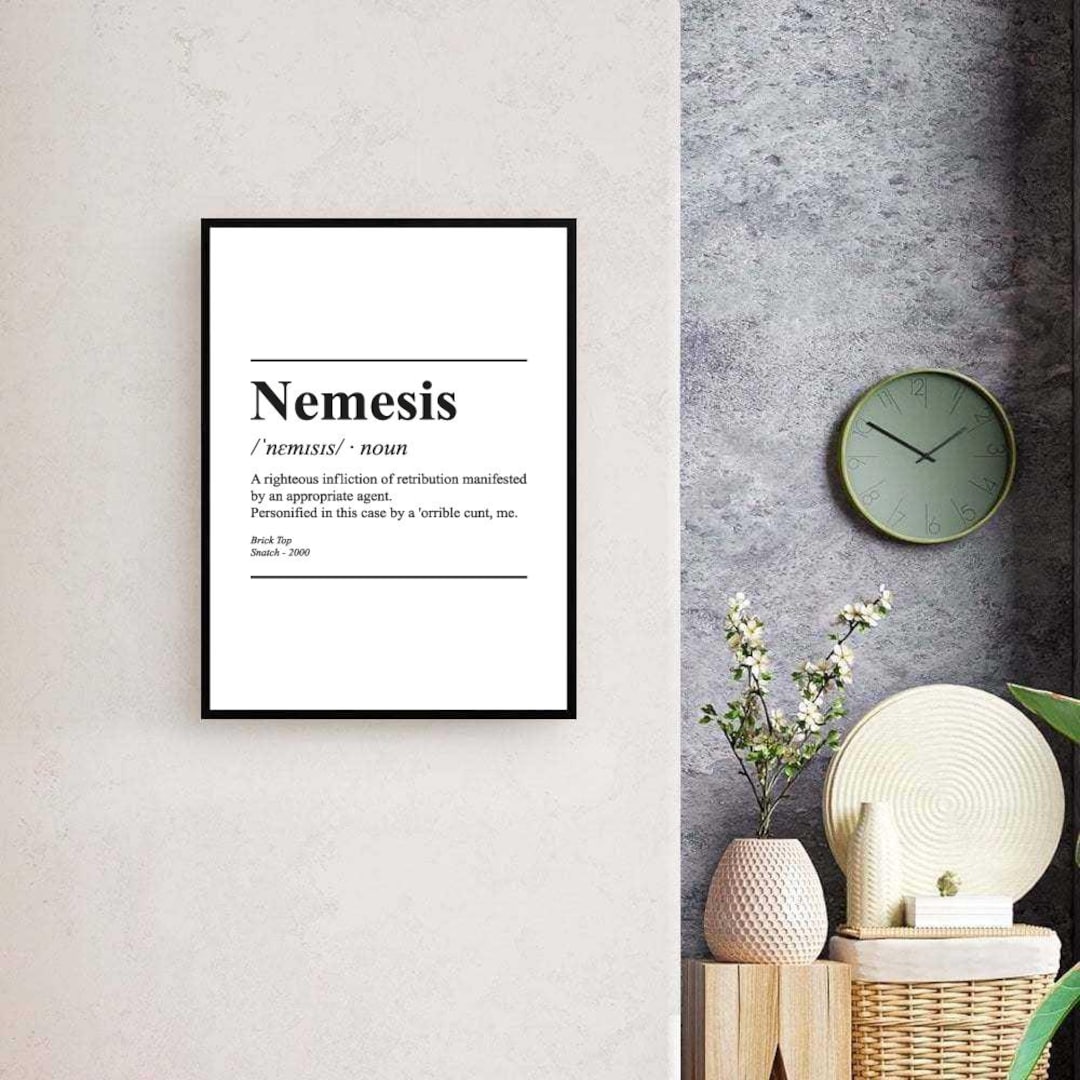 Nemesis Definition - Brick Top - Snatch 2000 Quote - Etsy UK