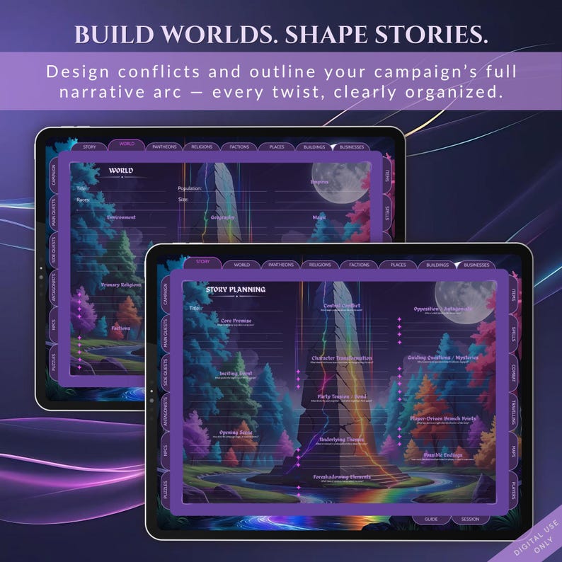 Digital DND Journal for Dnd 5e | Hyperlinked DM Journal | Dnd Goodnotes ...