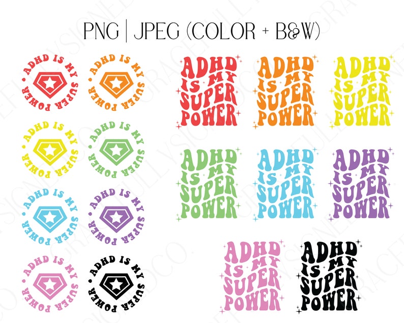 ADHD is My Superpower SVG Digital Download, Funny Svg, Motivational Svg ...