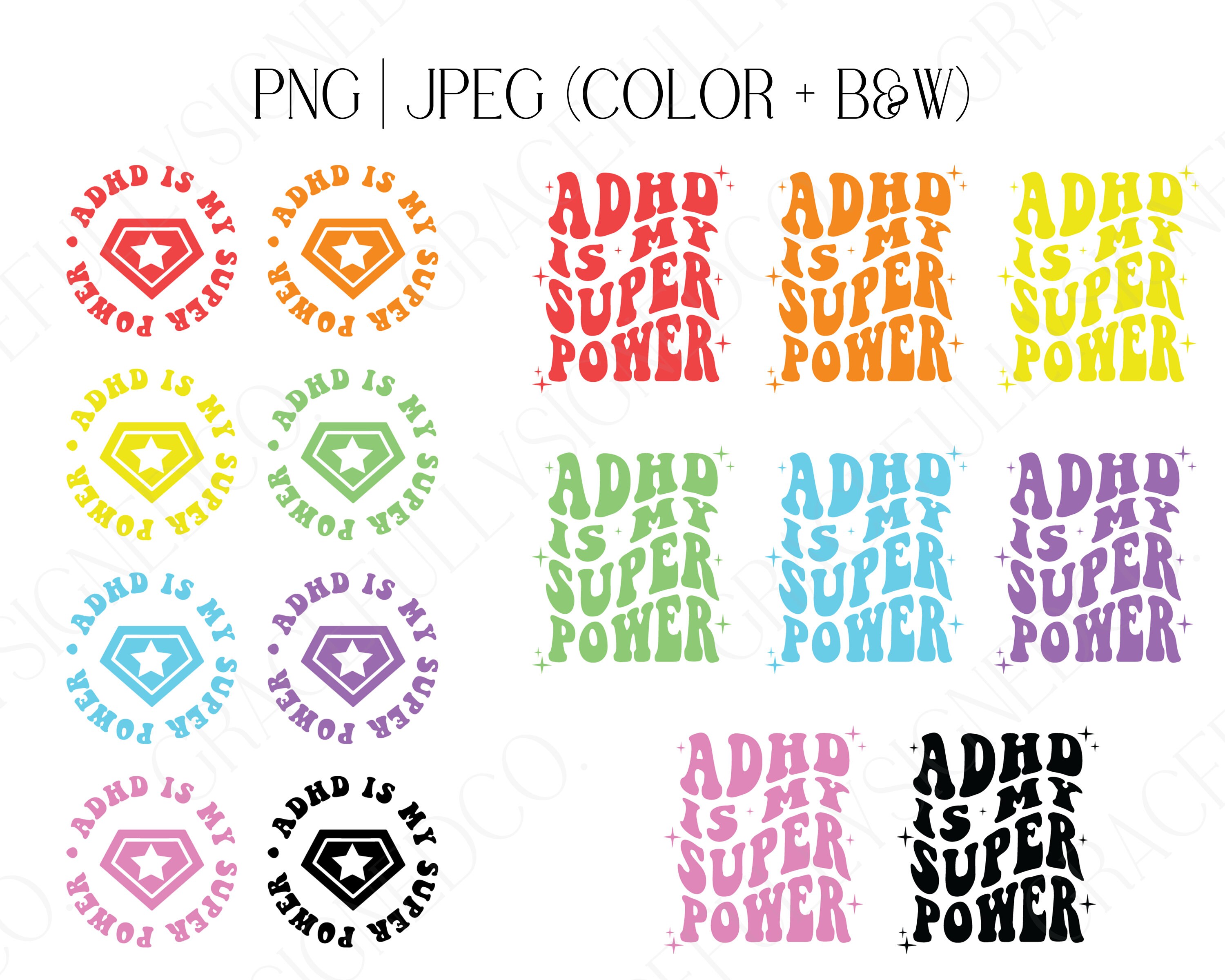 ADHD is My Superpower SVG | Digital Download, Funny Svg, Motivational ...