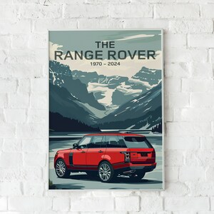 L405 Range Rover Vogue Poster - Luxury SUV Art Print, Gift for Car ...