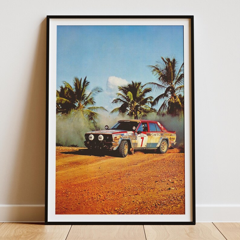 Datsun Stanza Nismo 1979 Rally Poster, Vintage Car Art Print - Etsy